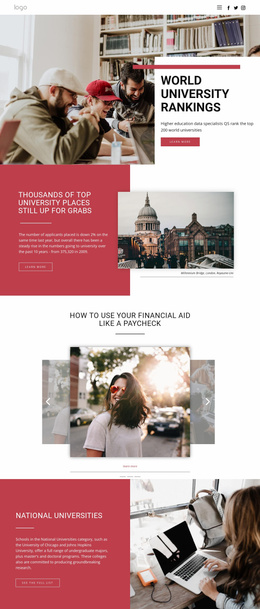 University Website Templates