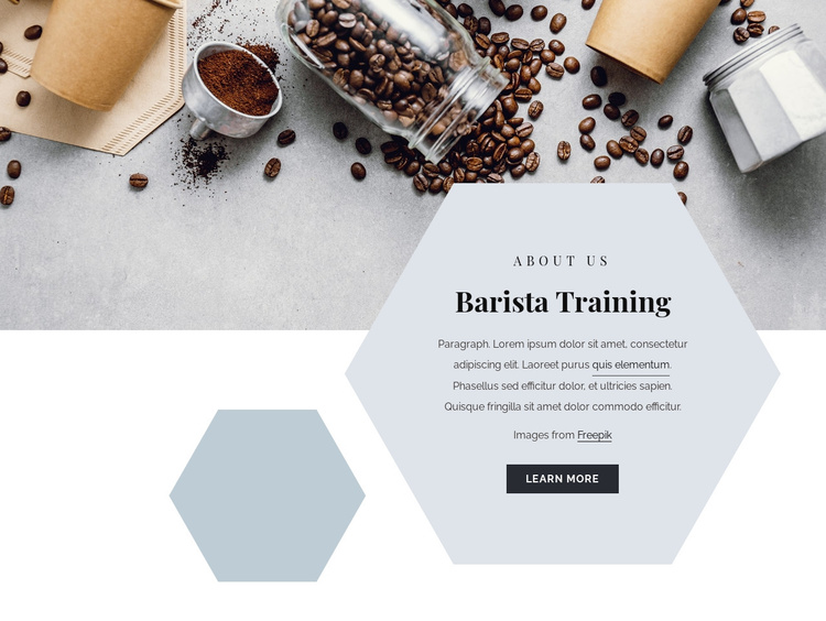 Barista training Joomla Template