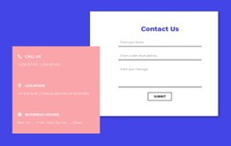 Reservation form CSS Template