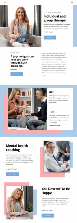 Mental Health Landing Page