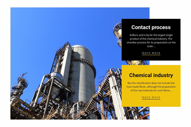Chemical industry Website Template