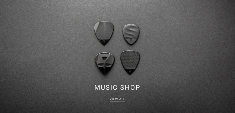 Music shop HTML Template