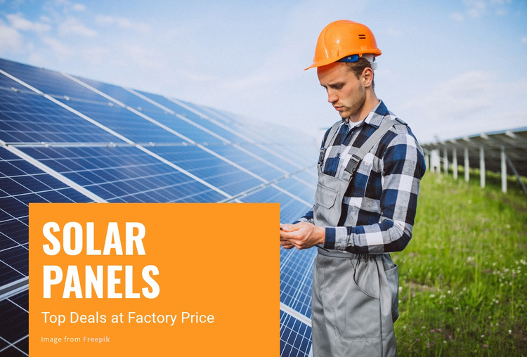 Solar Panels Website Template