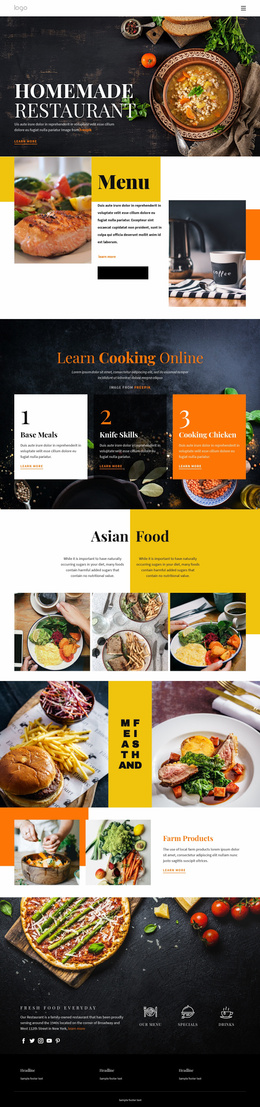 410+ Food & Restaurant Website Templates