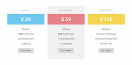Pricing Website Templates